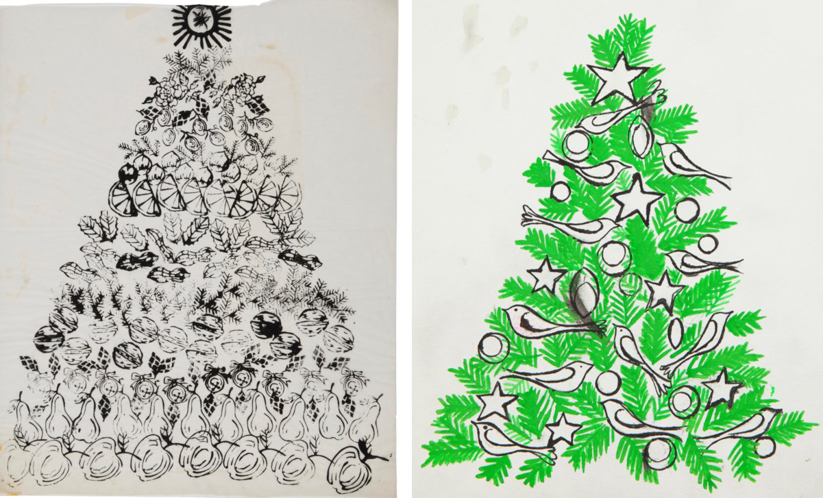 Christmas Tree | Illustations by Andy Warhol, 1950s - C o c o s s e